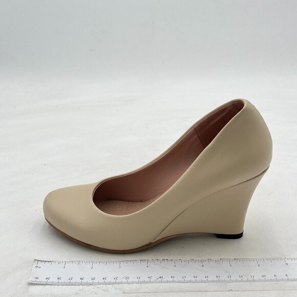 Shoes | Women Wedges High Heel Pumps Closed Toe Slip On Court Shoes ...